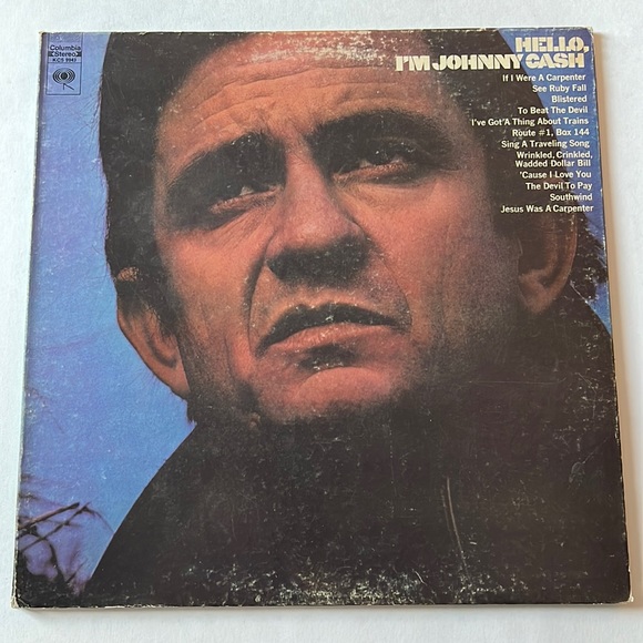 Vintage | Media | Johnny Cash Hello Im Johnny Cash Vintage Vinyl Record ...